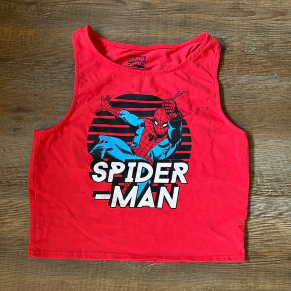 Marvel | Tops | Marvel Red Spiderman Tank Top | Poshmark